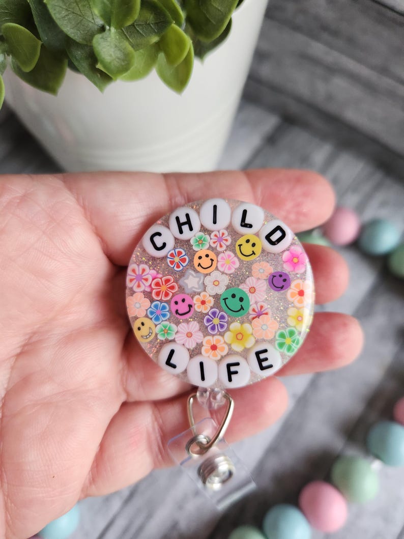 Child Life Specialist Badge Reel, CLS Badge Holder, Pediatrics ID ...