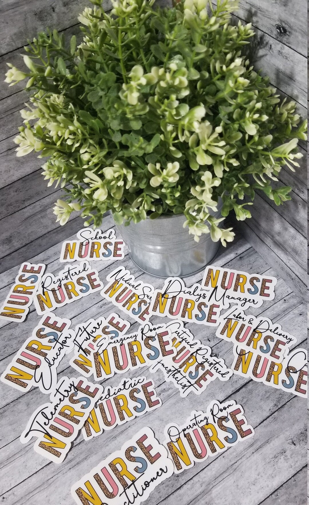 Nurse Stickers / Nursing Specialties / RN / Future Nurse / NP / CRNA ...