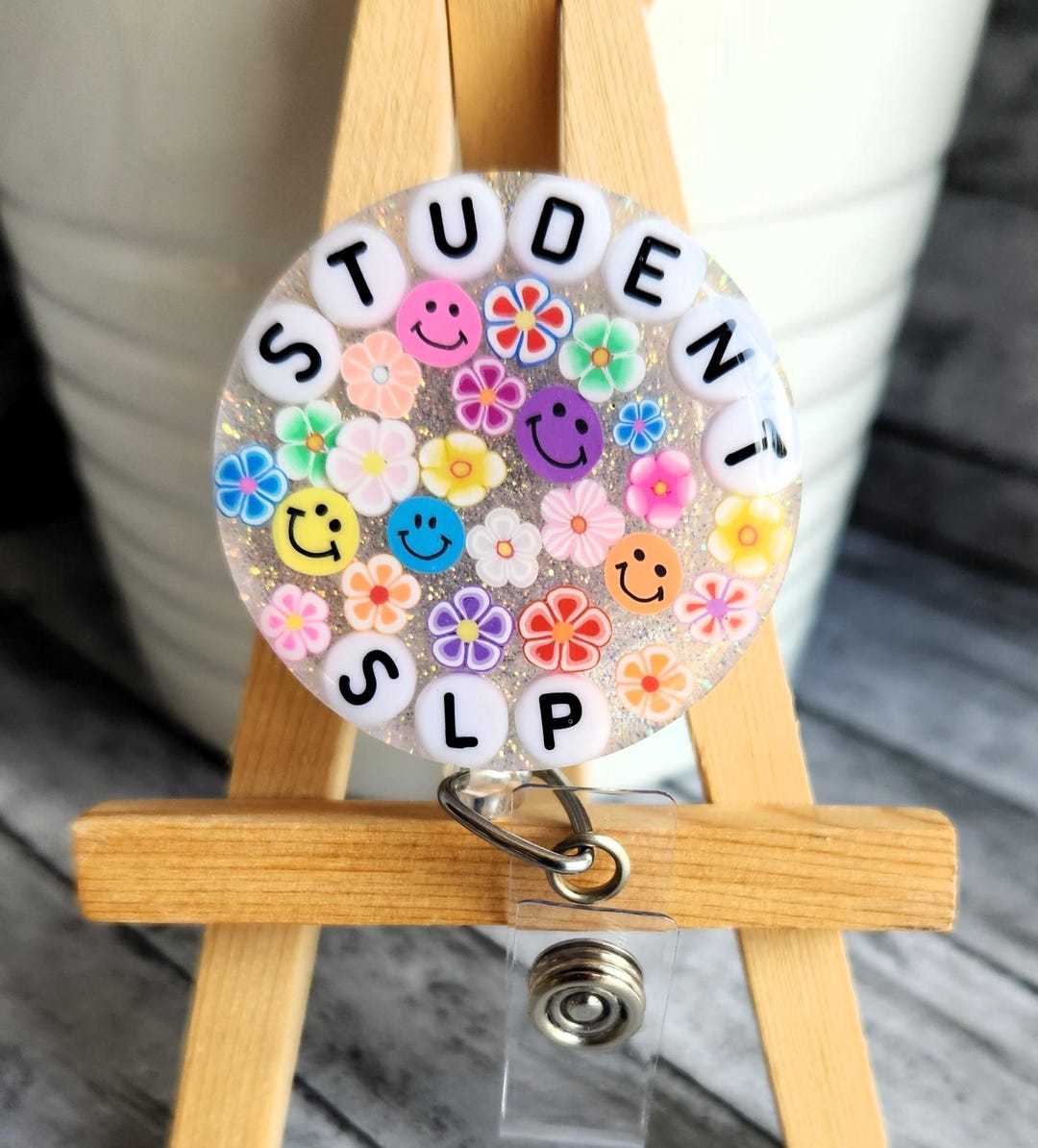 SLP Student Badge Reel, Speech Language Pathologist Gift, Customized ...