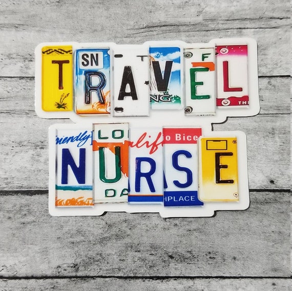 Travel Nurse Sticker Nurse Sticker Funny Sticker Travel - Etsy