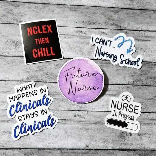 Nursing School Stickers / Nursing Student / NCLEX / Future | Etsy