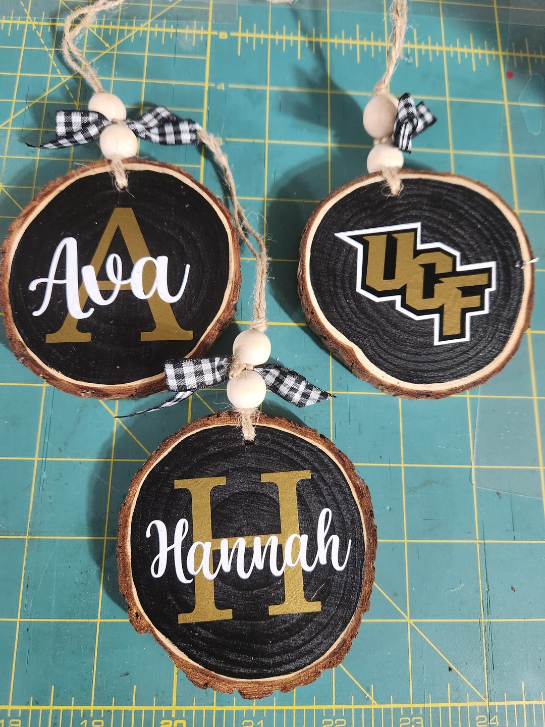 Personalized UCF Knights Wood Slice Ornament, Graduation Gift - Etsy