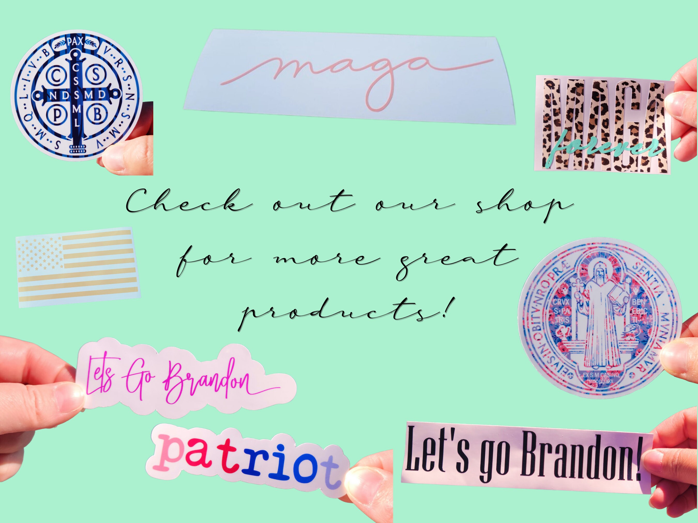 MAGA Cursive Decal - Etsy