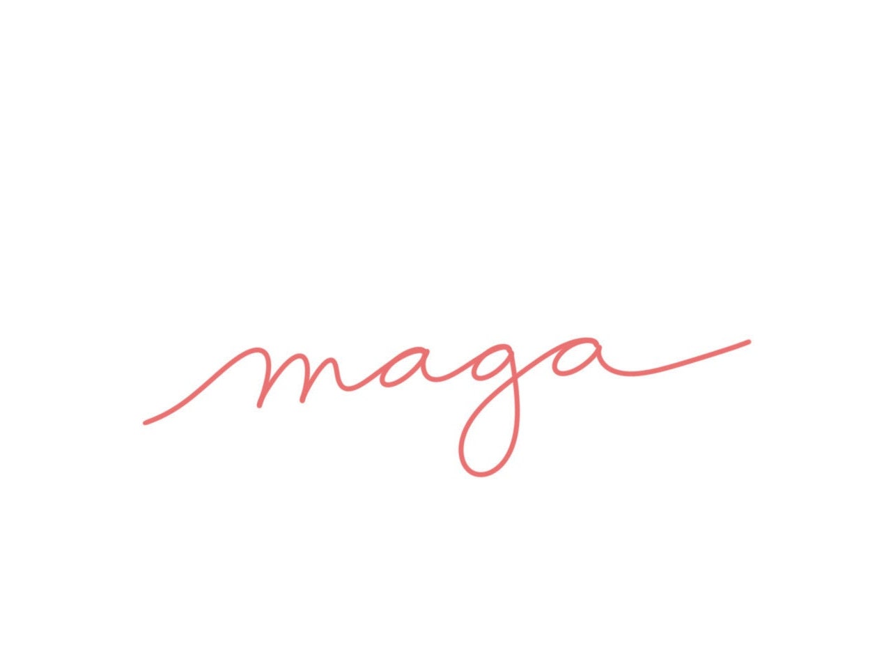 MAGA Cursive Decal - Etsy