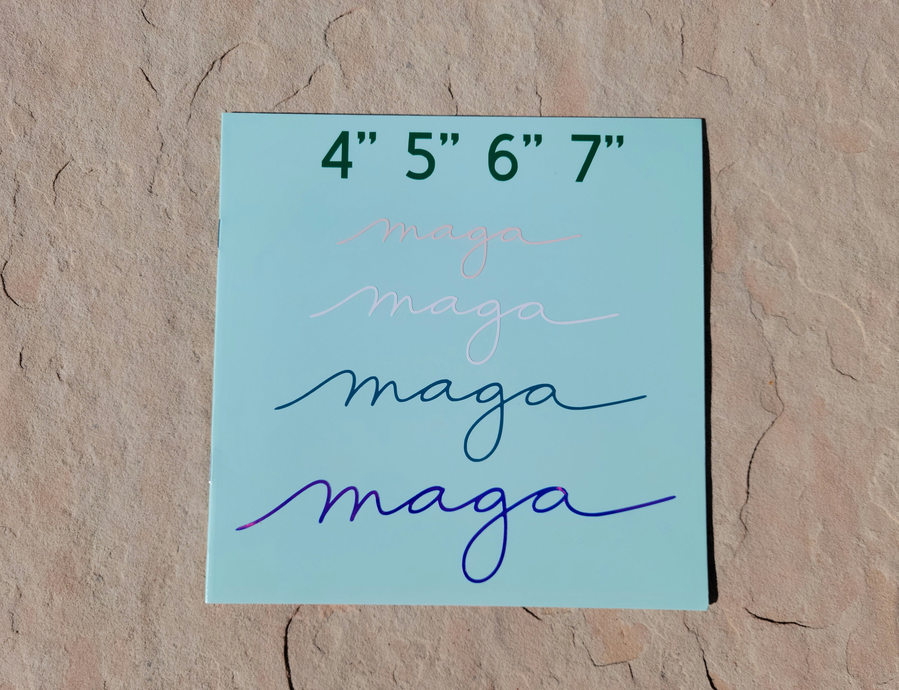 MAGA Cursive Decal - Etsy