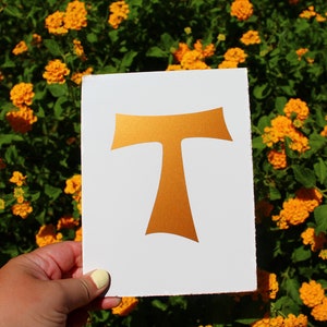 Franciscan Tau Cross Decal, Bumper Sticker, Catholic, Christian ...