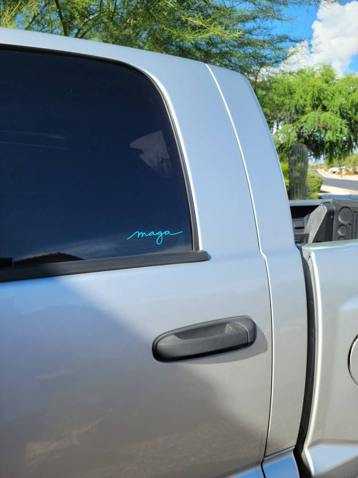 MAGA Cursive Decal - Etsy