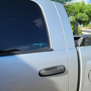 MAGA Cursive Decal - Etsy