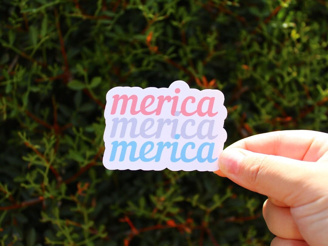 Merica X3 Sticker for Conservative, Republican, America, Trump, Laptop ...