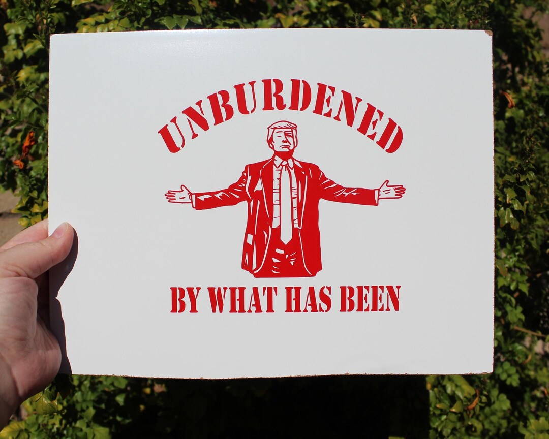 Trump Unburdened Decal Bumper Sticker, Trump 2024, Republican ...