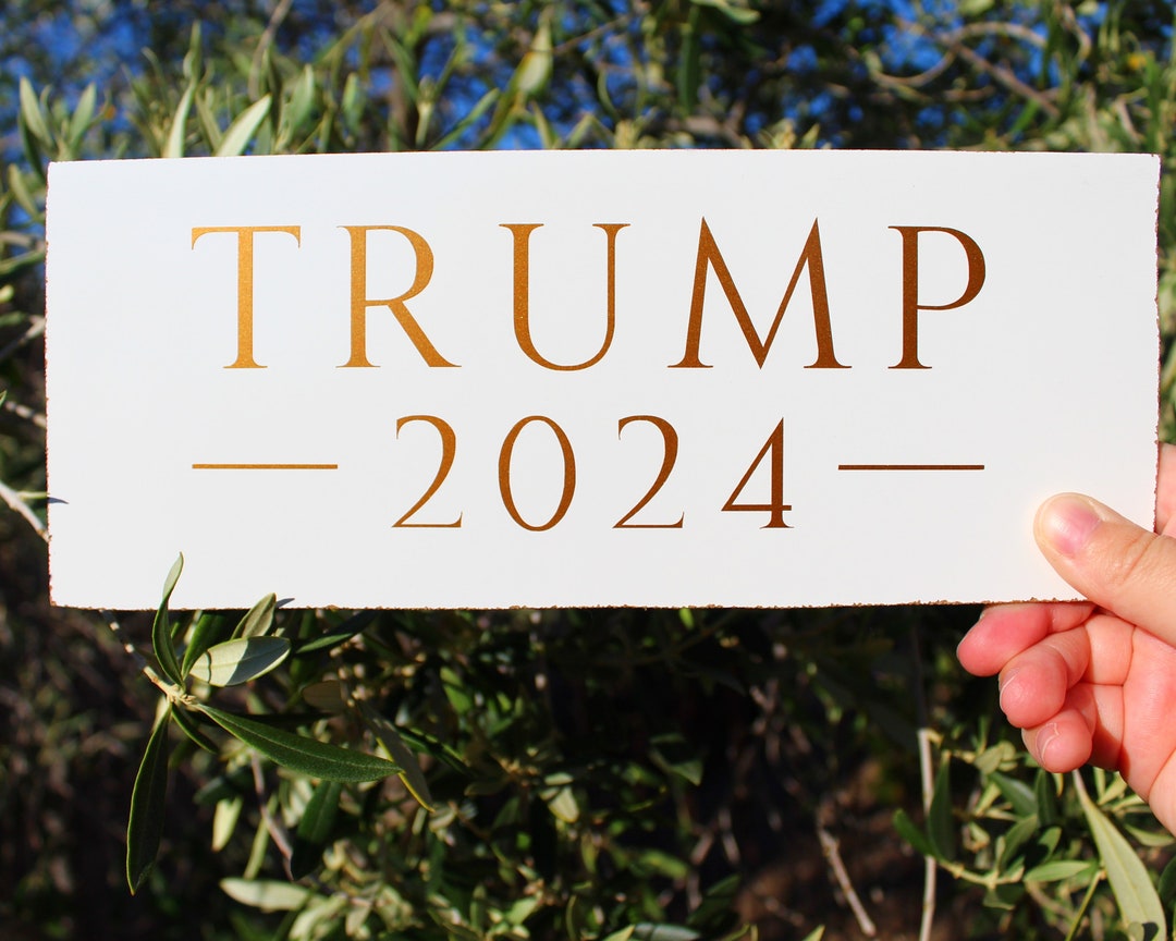 Trump 2024 Sleek Decal, Bumper Sticker, for Republican, Conservative ...