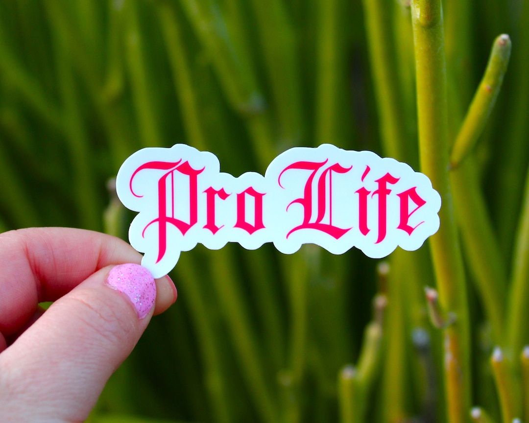 Pro Life Medieval Sticker for Catholic, Christian, Republican ...