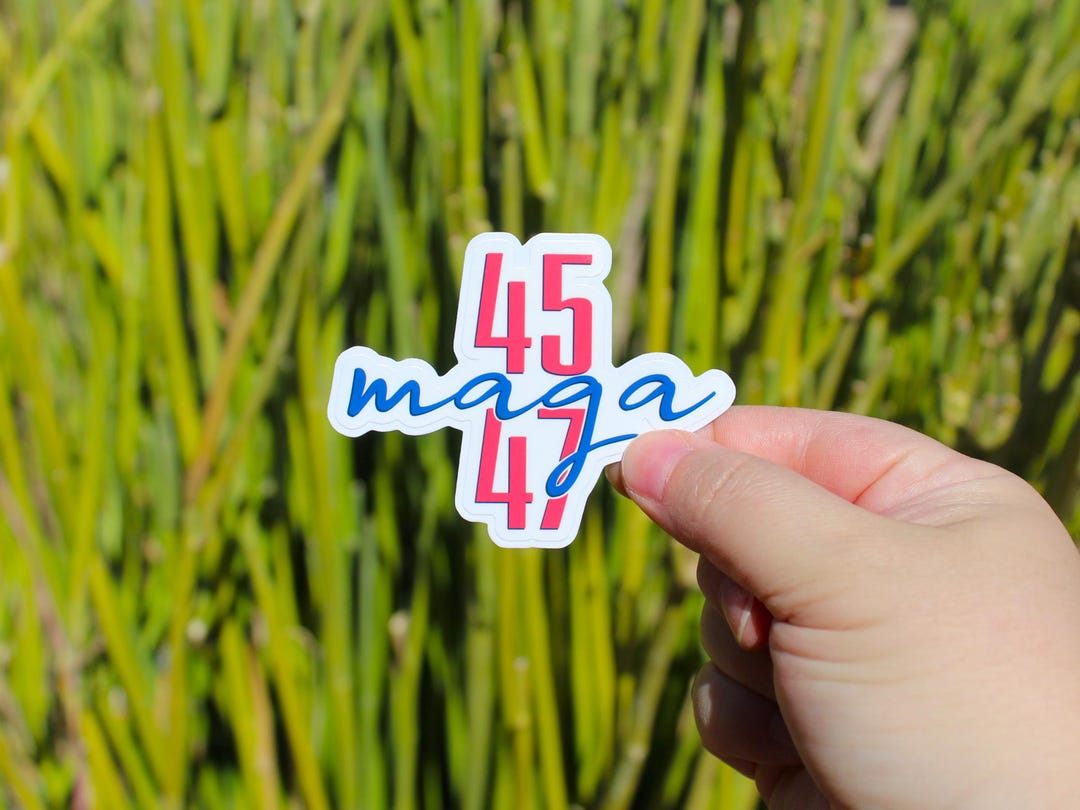 45 MAGA 47 Sticker for Trump 2024, Conservative, Republican, Maga, Make ...