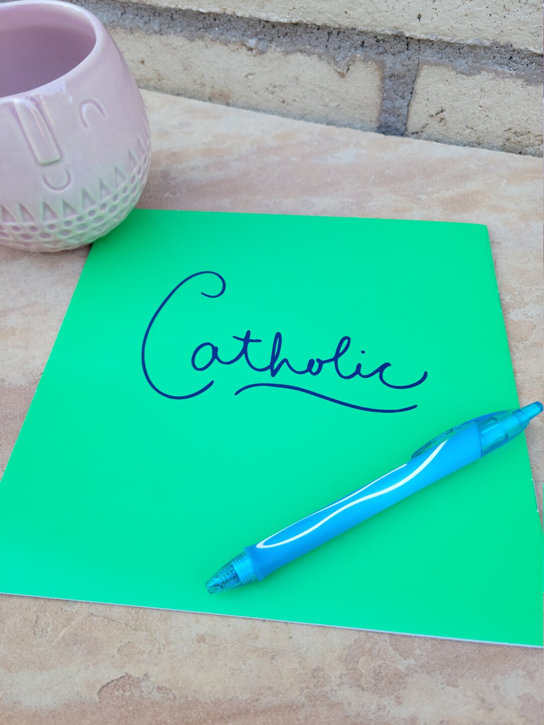 Catholic Cursive Decal - Etsy