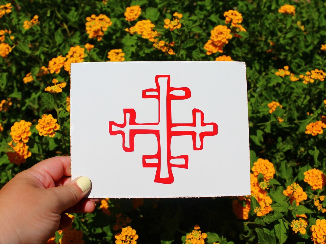 Rustic Cross Decal, Bumper Sticker, Catholic, Christian, Baptism Gift ...