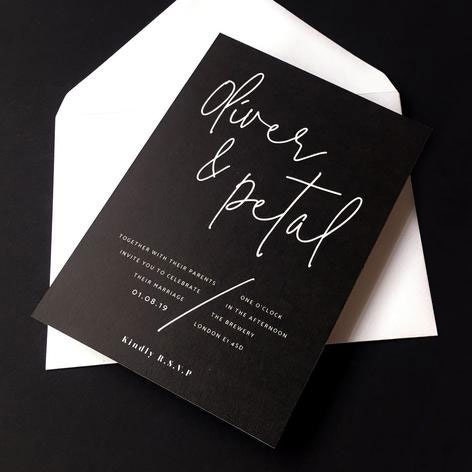 A Velvet Touch Invitation Collection - Etsy