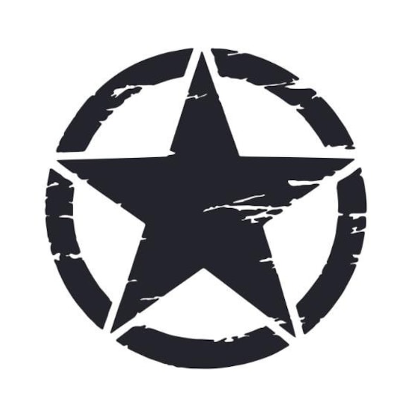 Army Star Decals Two Pieces Commercial Grade Vinyl Stickers - Etsy
