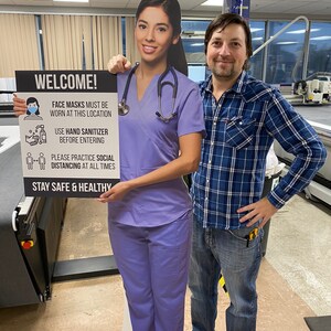 Custom Life Size Coroplast Cutout With Easel - Etsy