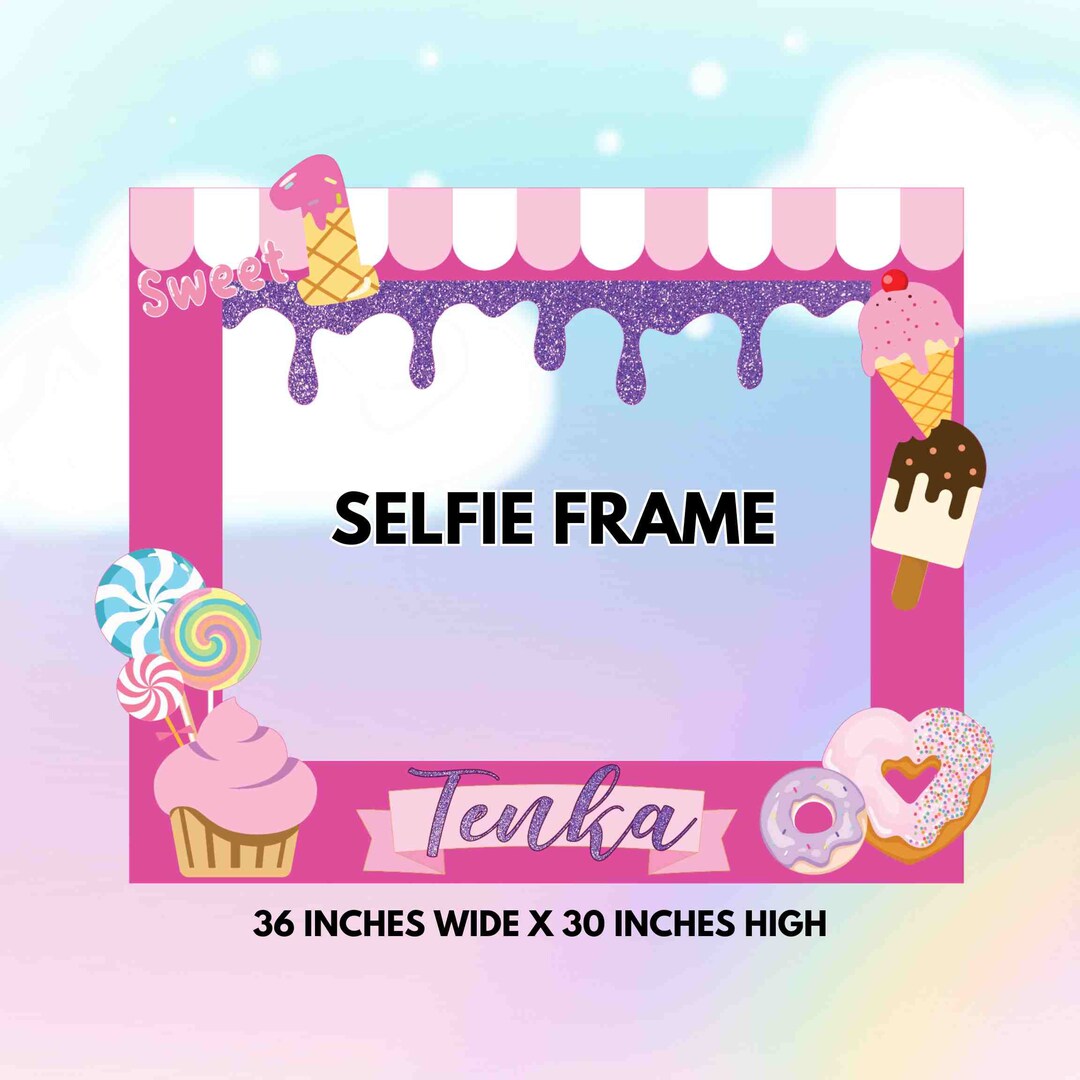Cute Sweet Treat Selfie Frame Cutout Prop, Party Prop - Etsy