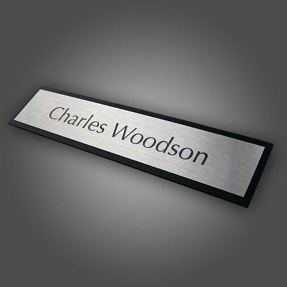Name Plates Brushed Silver Aluminum Plates | Etsy