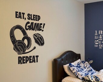 Space Invader Wall Decals Playroom Decal Game Room Stickers Boys Room ...