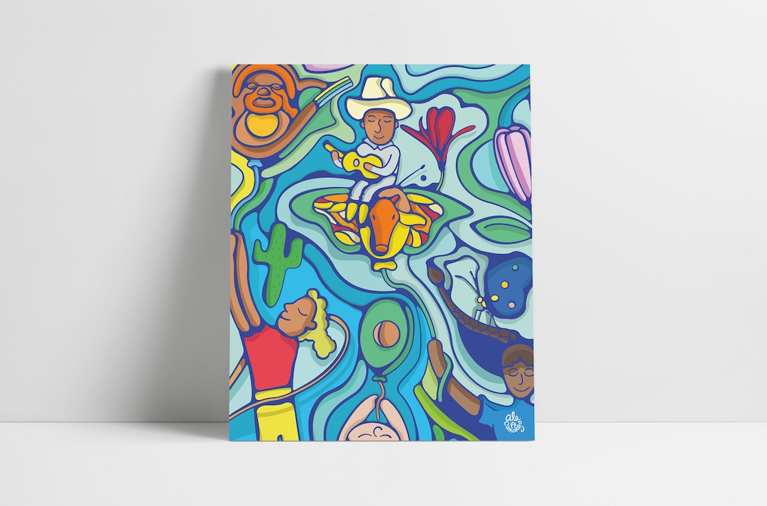 Vaca Mariposa - Print 8x10 In - Etsy