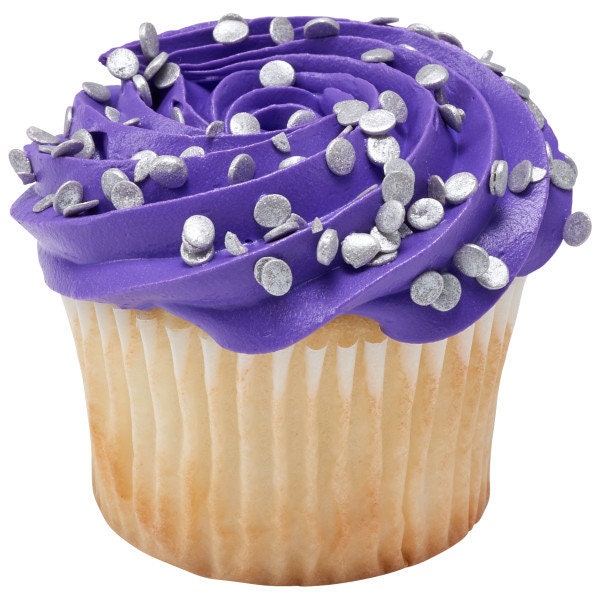 Silver Confetti Quins! Edible Sprinkles, Cake Decorating, Cupcake ...