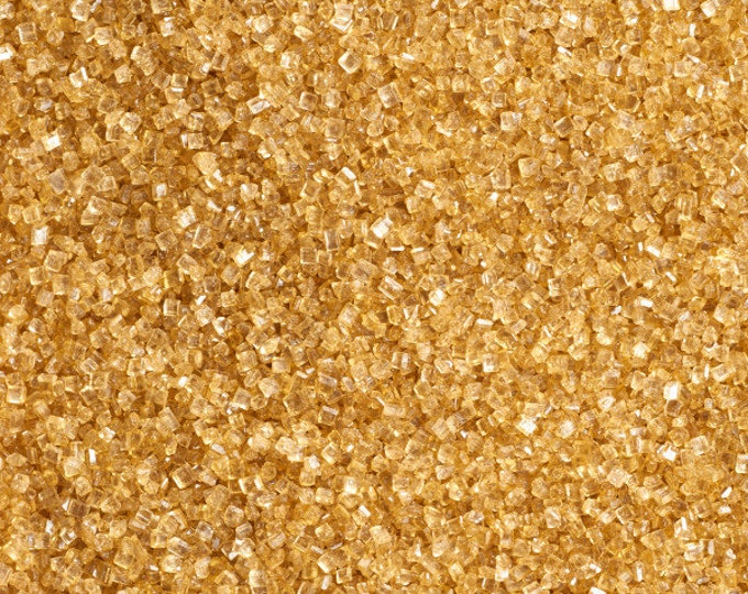 Metallic Gold Sugar Crystals Gold Sugar Sprinkles Edible Gold Sprinkles ...