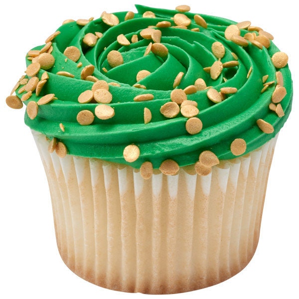 Sprinkles - Gold Confetti Quins, Edible Decorations, Cake, Cupcake ...