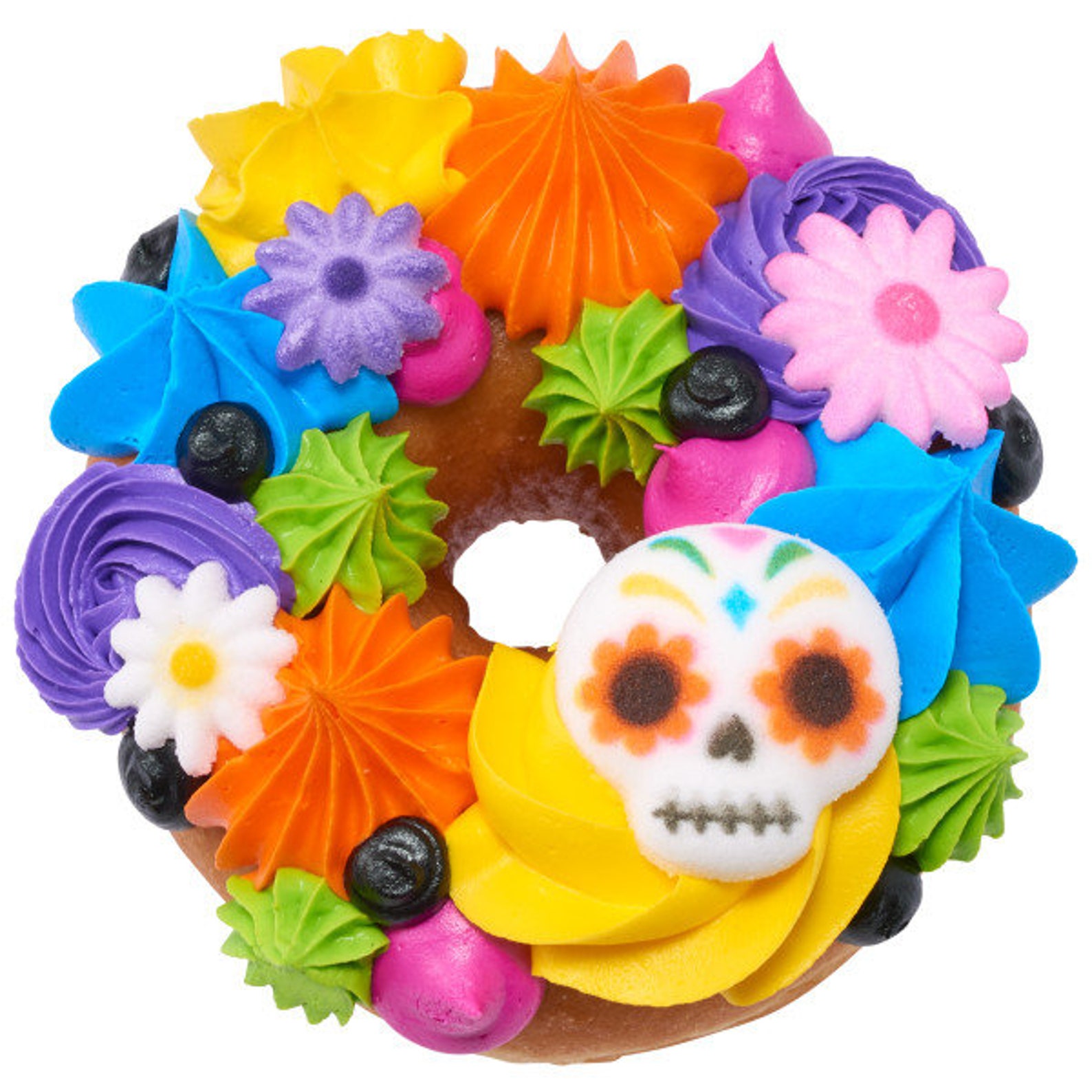 Edible Day of the Dead Sugar Layons Cupcake Topper Cake - Etsy