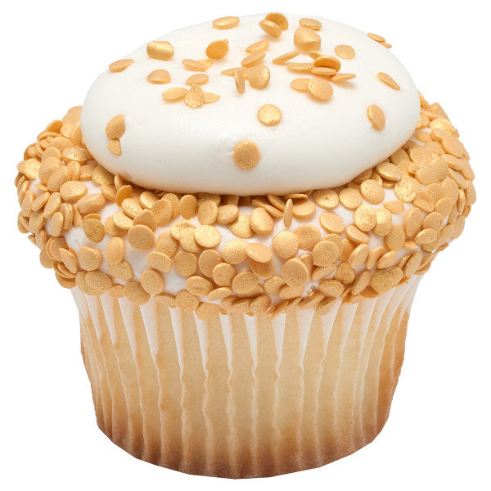 Sprinkles - Gold Confetti Quins, Edible Decorations, Cake, Cupcake ...