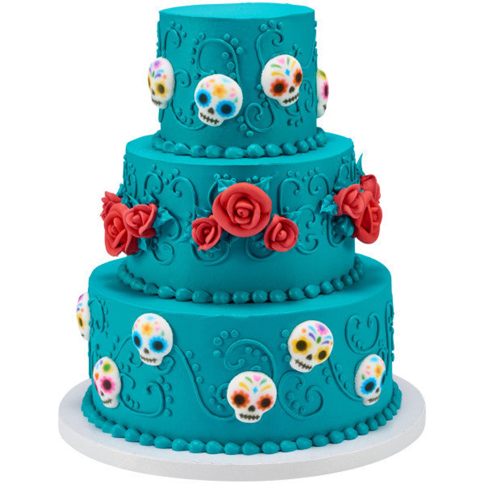 Edible Day of the Dead Sugar Layons Cupcake Topper Cake - Etsy