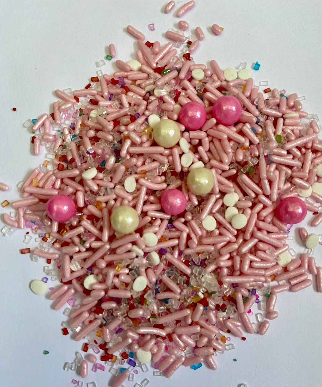 Sprinkles - Pink Sprinkle Mix, Rainbow Sugar, Cake Sprinkles, Cupcake ...
