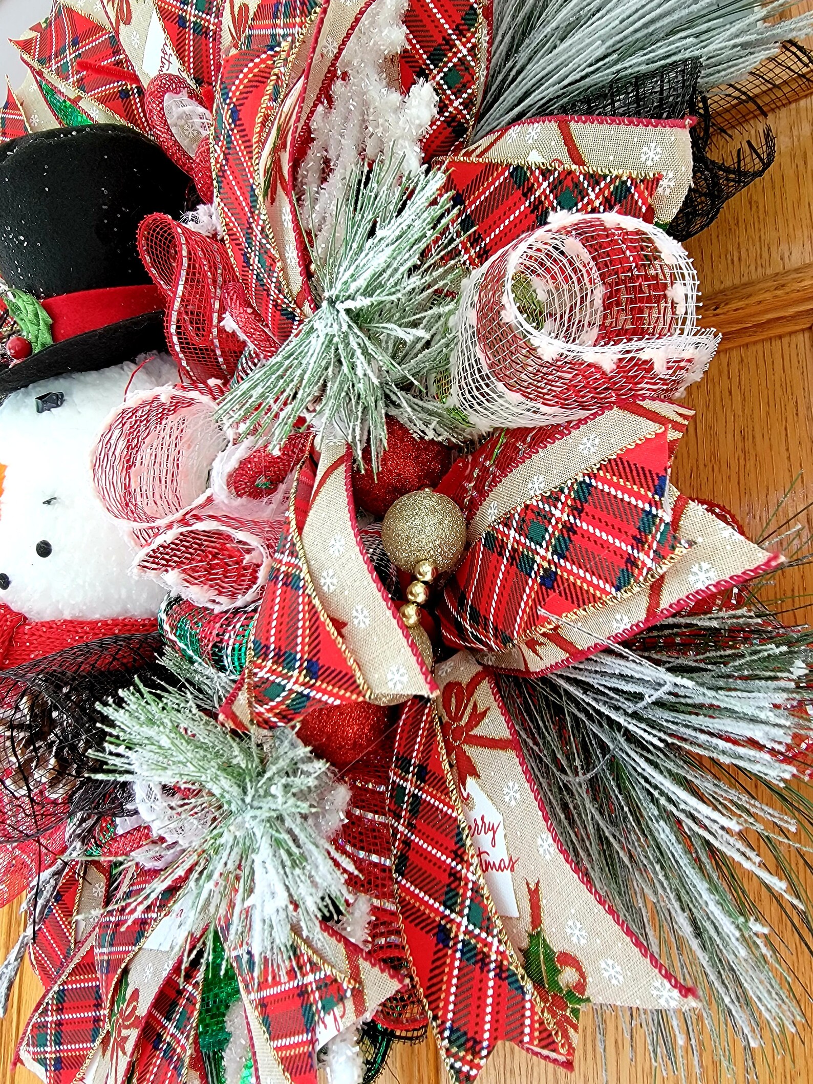 Snowman Wreath, Christmas Wreath, Wreath, Snowman Wreaths, Christmas ...