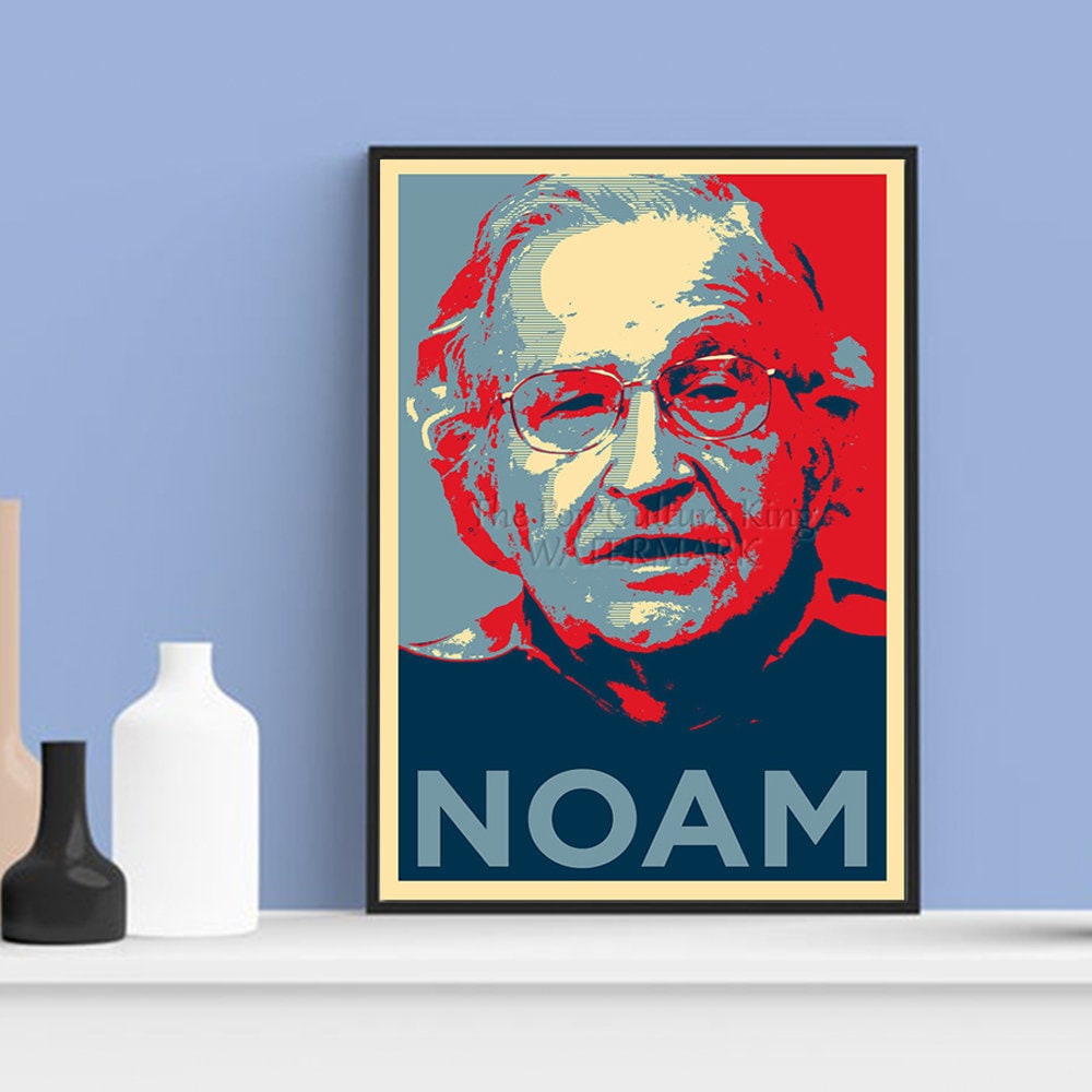 Noam Chomsky Art Photo Print Poster Designed & Sold By Incompetent Lorrayne