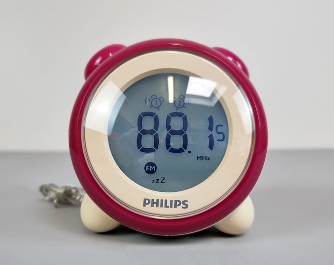 Contemporary Design - Vintage PHILIPS AJ3138 Radio Alarm Clock - Retro ...