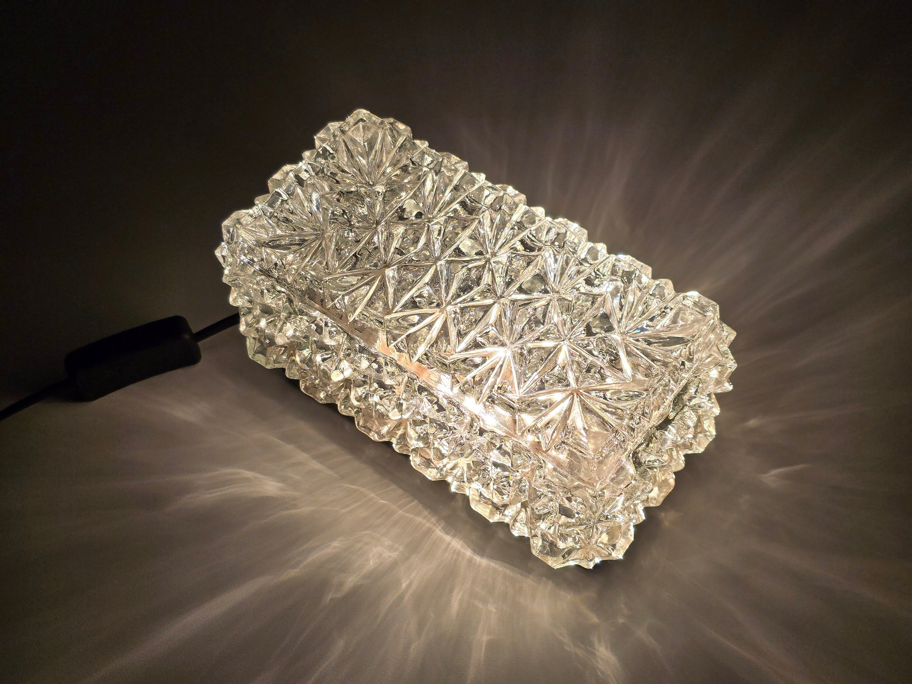 Mid Century Modern - Vintage ERCO Glass Wall Light Fixture - Retro-Chic ...