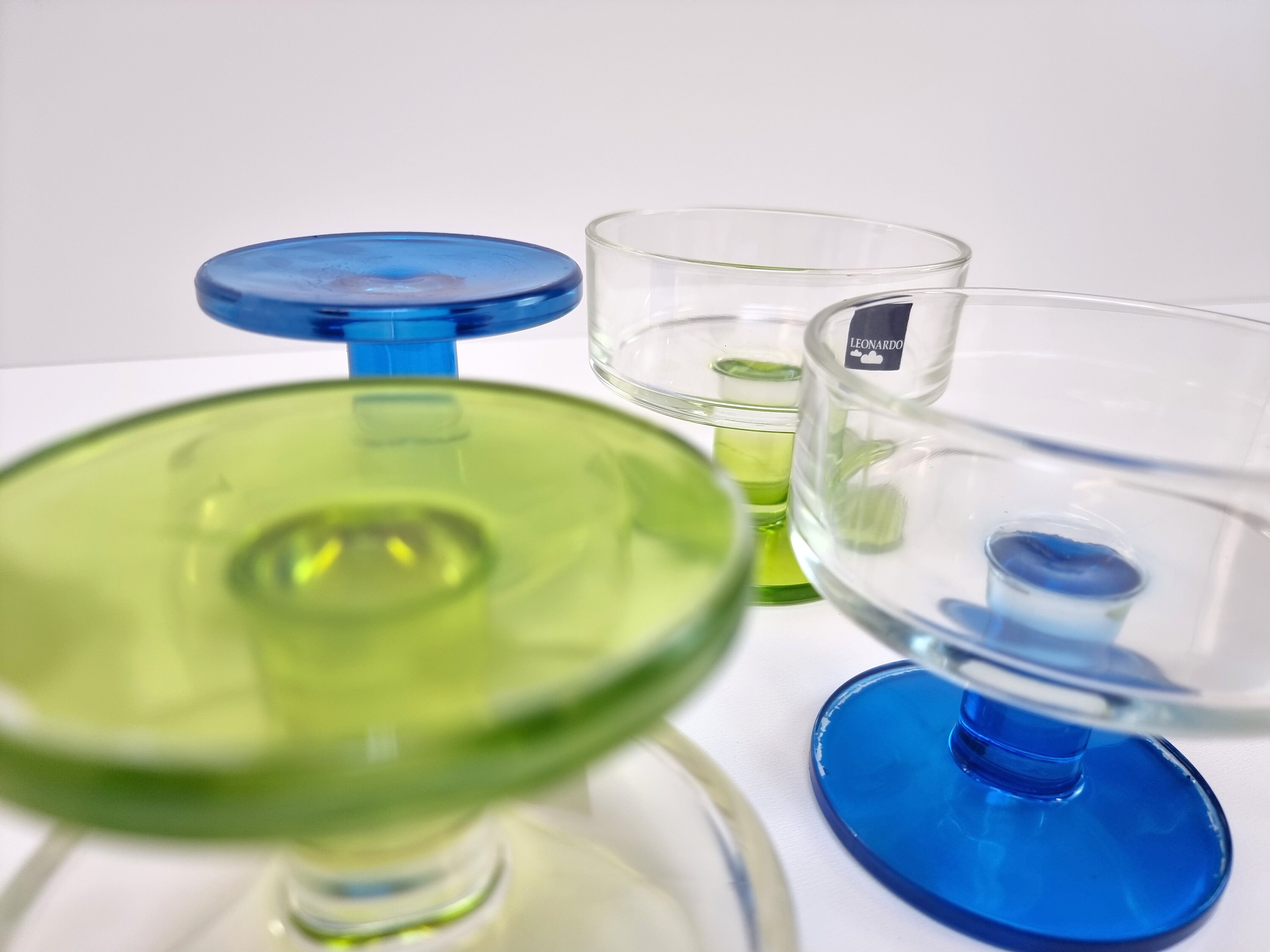 Vintage Set Of 4 LEONARDO Dessert & Ice Cream Cups - Retro Chic Glass ...