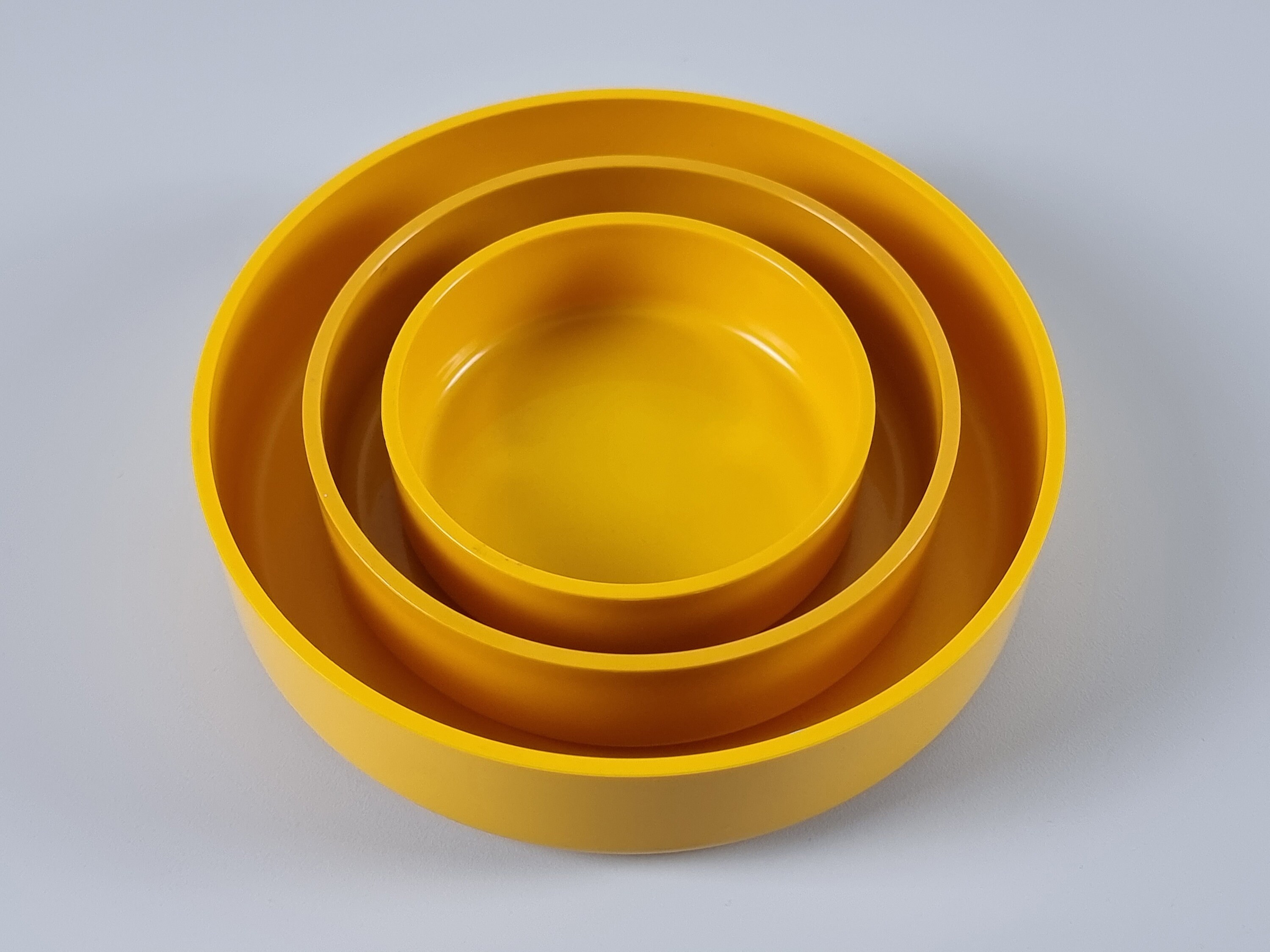 Space Age Design - Vintage Set Of 3 CRAYONNE Yellow Plastic Bowls ...