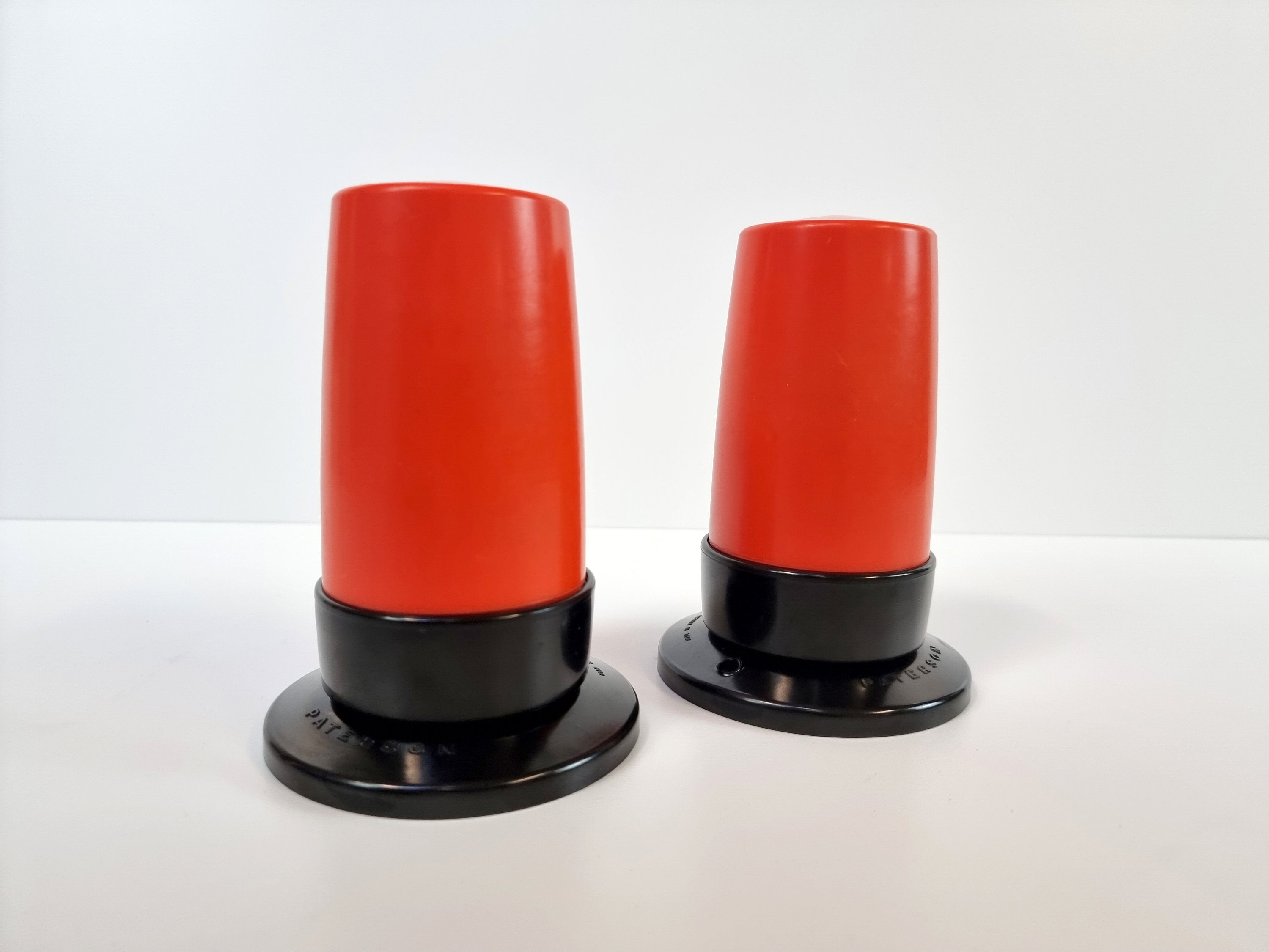 Space Age Design - Vintage PATERSON Wall Lamps - Vintage Orange Wall ...