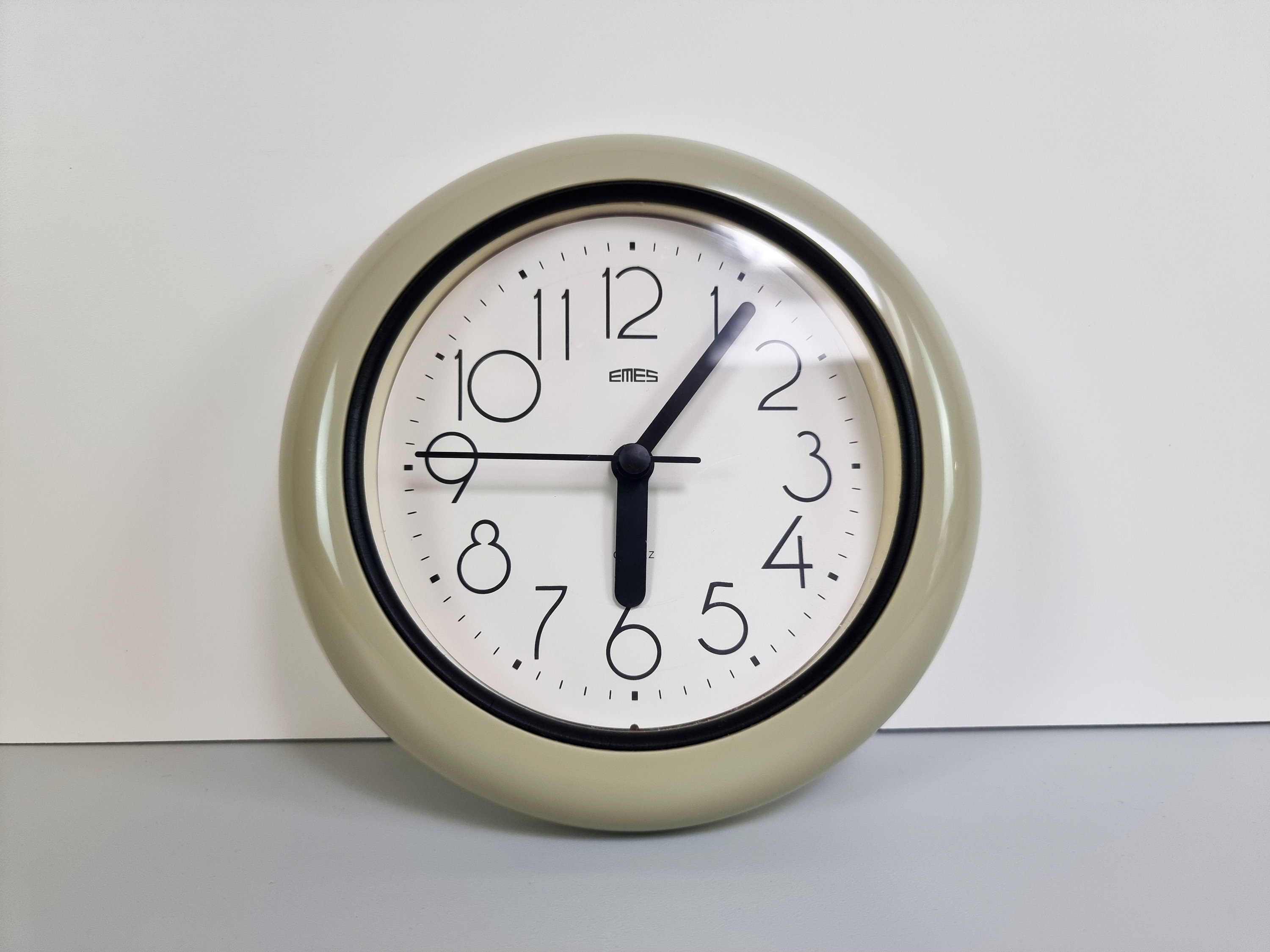 Vintage EMES Wall Clock - Vintage Plastic Wall Clock - Vintage Home ...