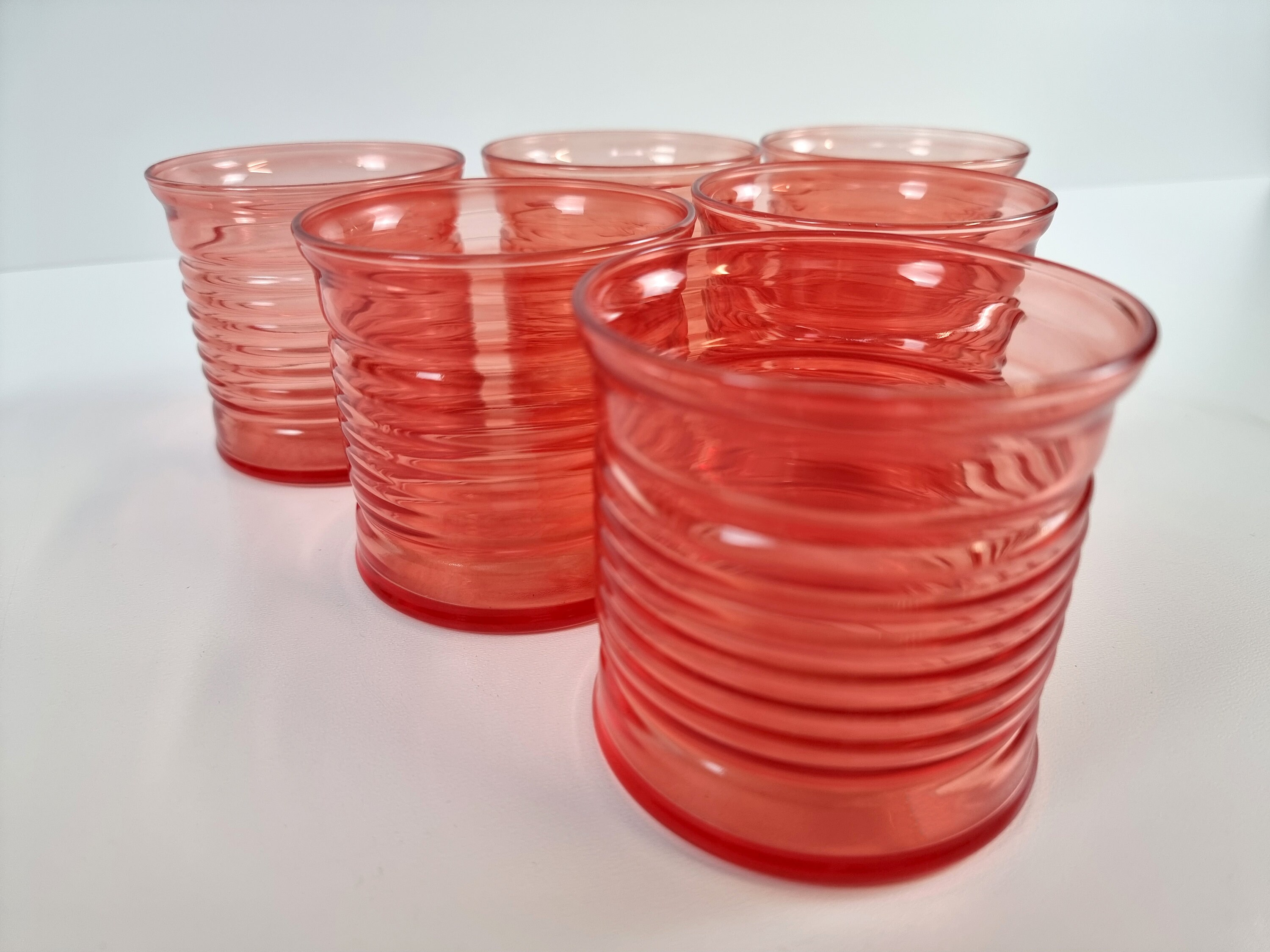 NOS - Set Of 6 LUMINARC Diabolo Fraise Cocktail Glasses - Diabolo ROCKS ...