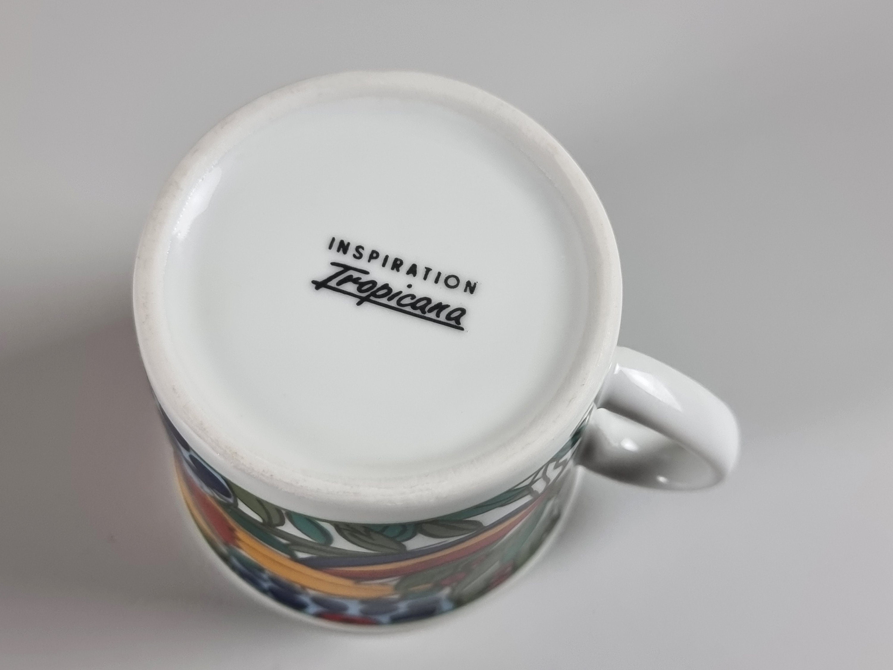 Contemporary Design - Vintage Set Of 4 INSPIRATION Tropicana Ceramic ...