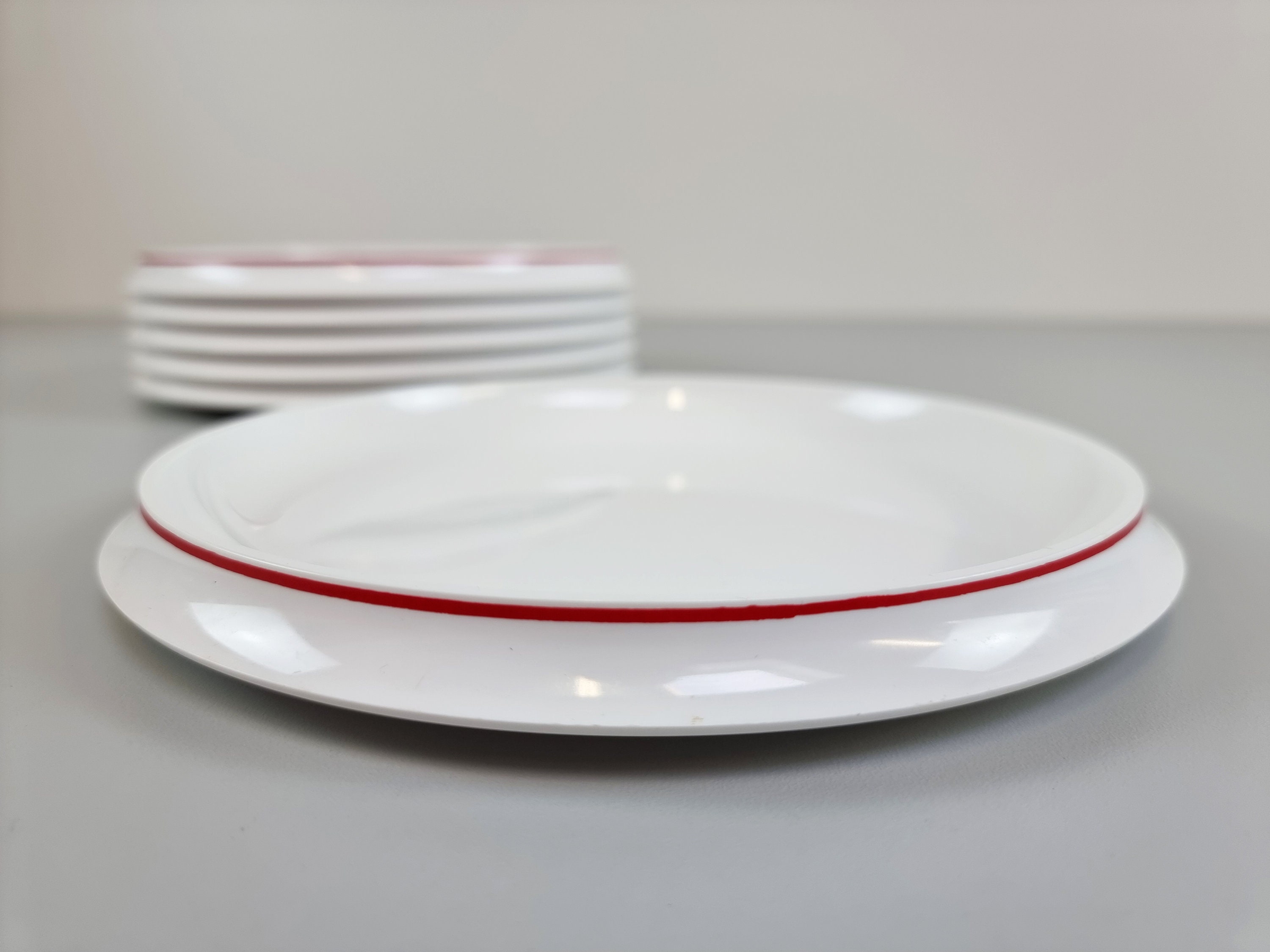 Space Age Design - Vintage Set Of 6 GUZZINI Pagoda Acrylic Dishes ...