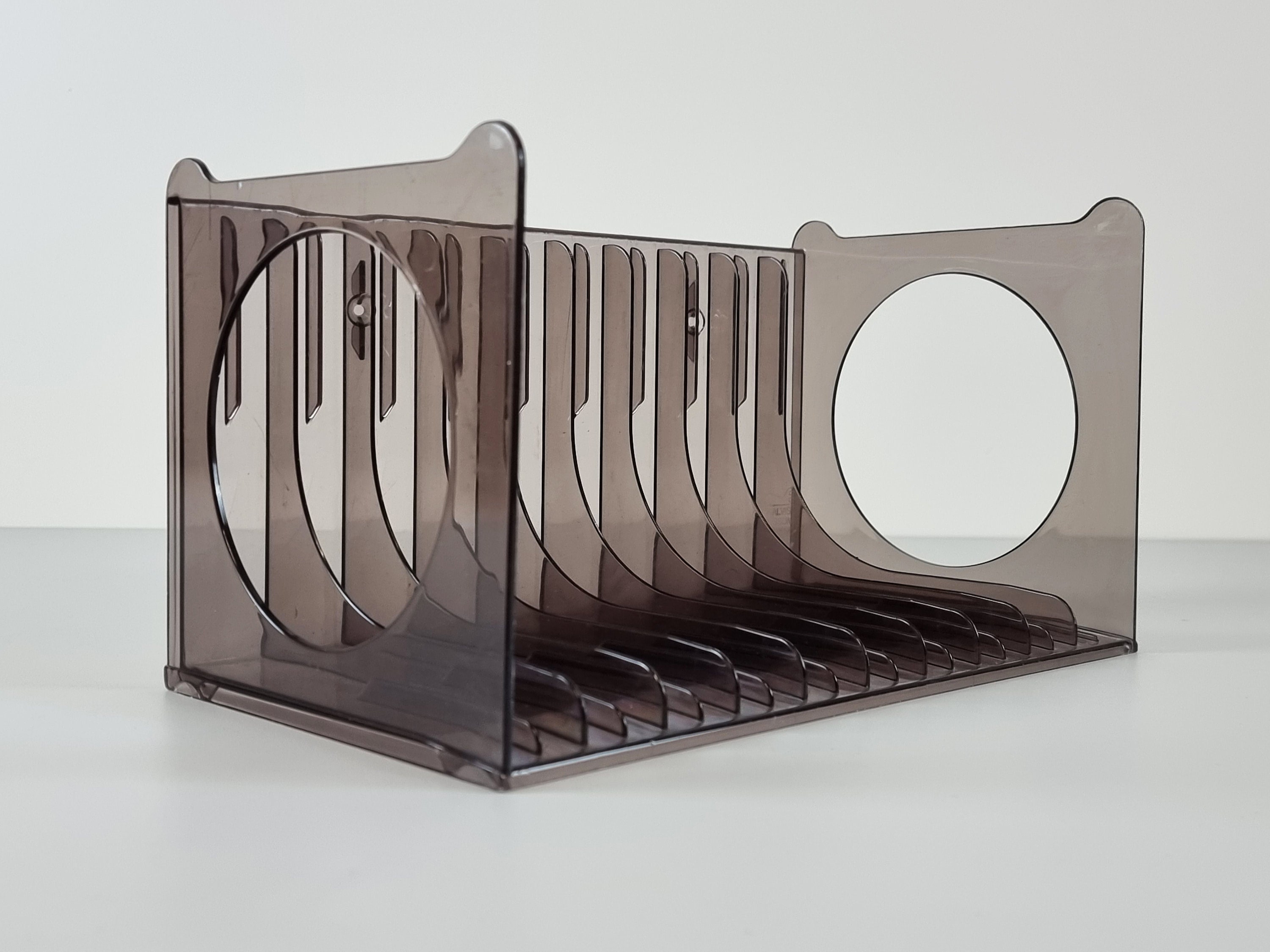 Vintage WALVIS BUSSUM Tinted Plastic CDs Rack - Retro CD Storage ...