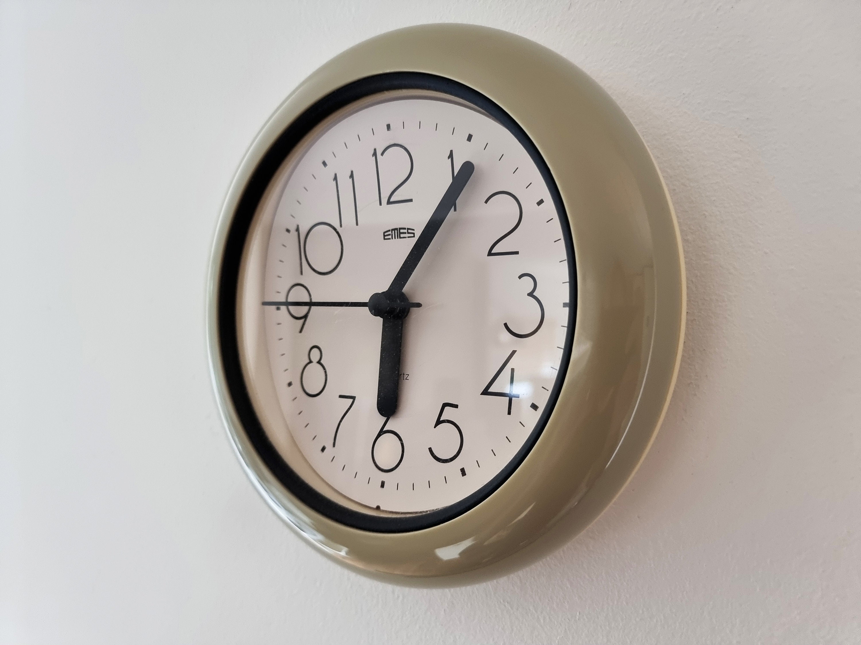 Vintage EMES Wall Clock - Vintage Plastic Wall Clock - Vintage Home ...