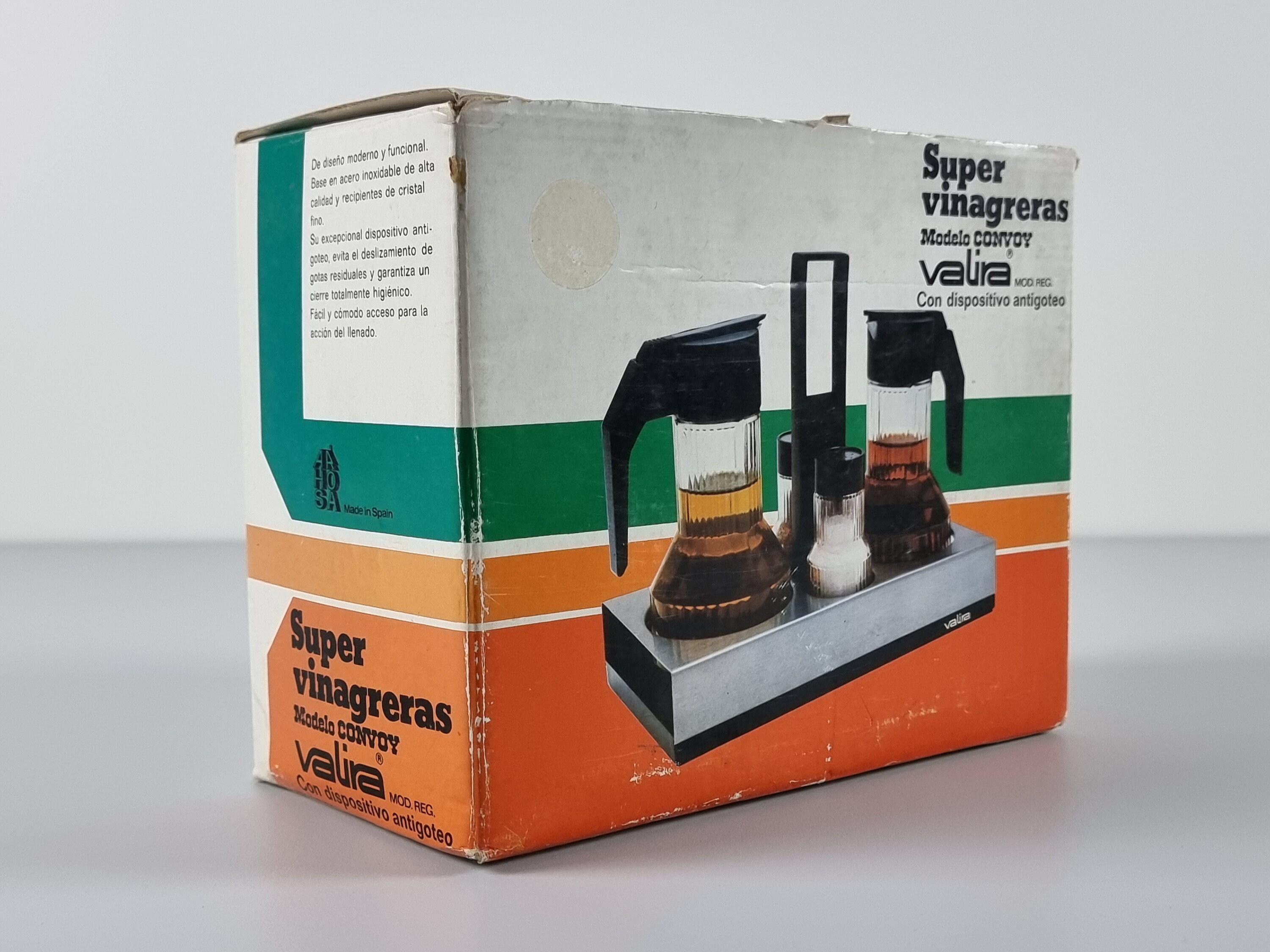 New In Box - Space Age Design - Vintage VALIRA Modelo Convoy Cruet Set ...