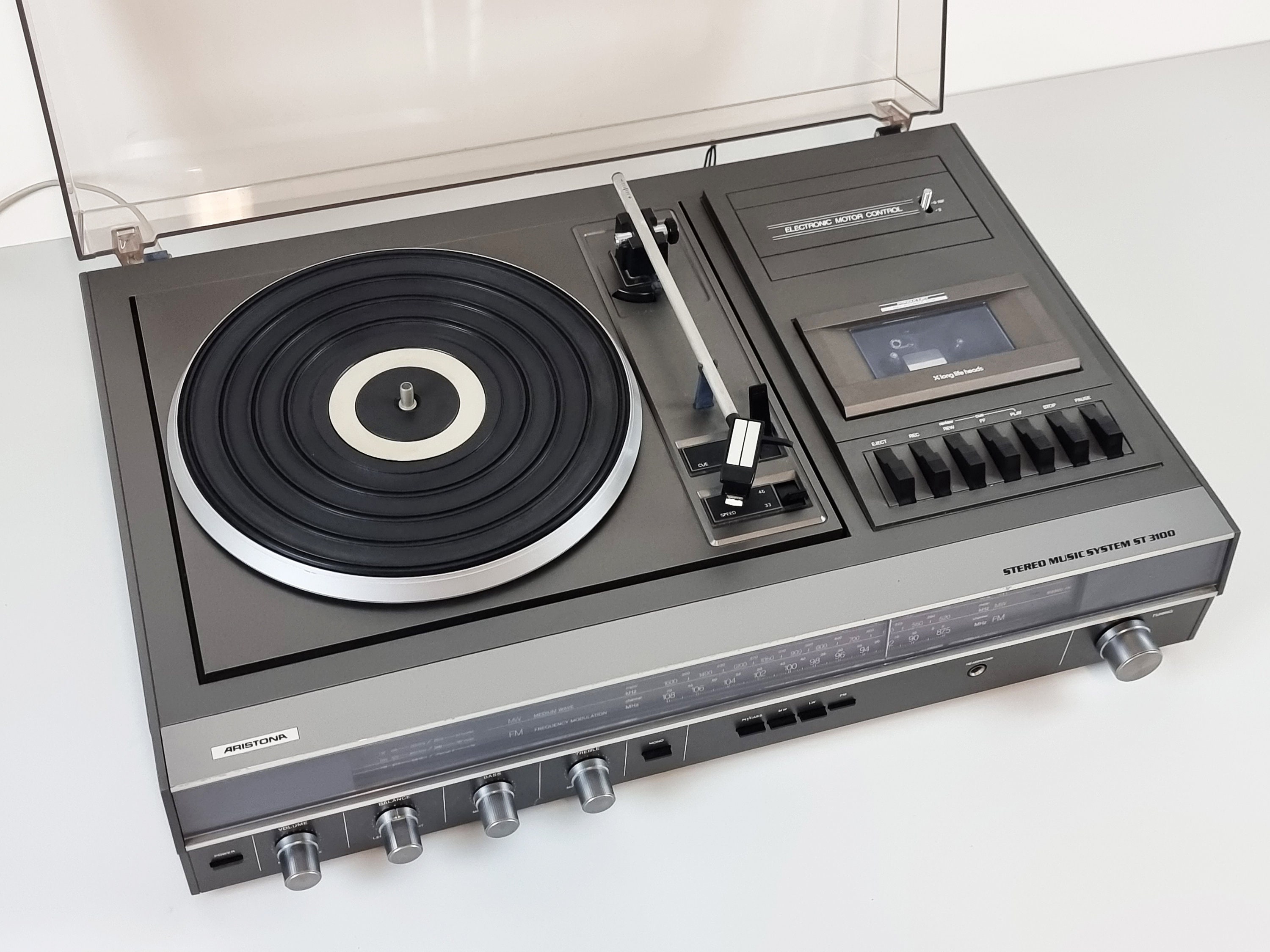 Vintage ARISTONA Stereo Music System ST3100 - Record Player, Cassette ...