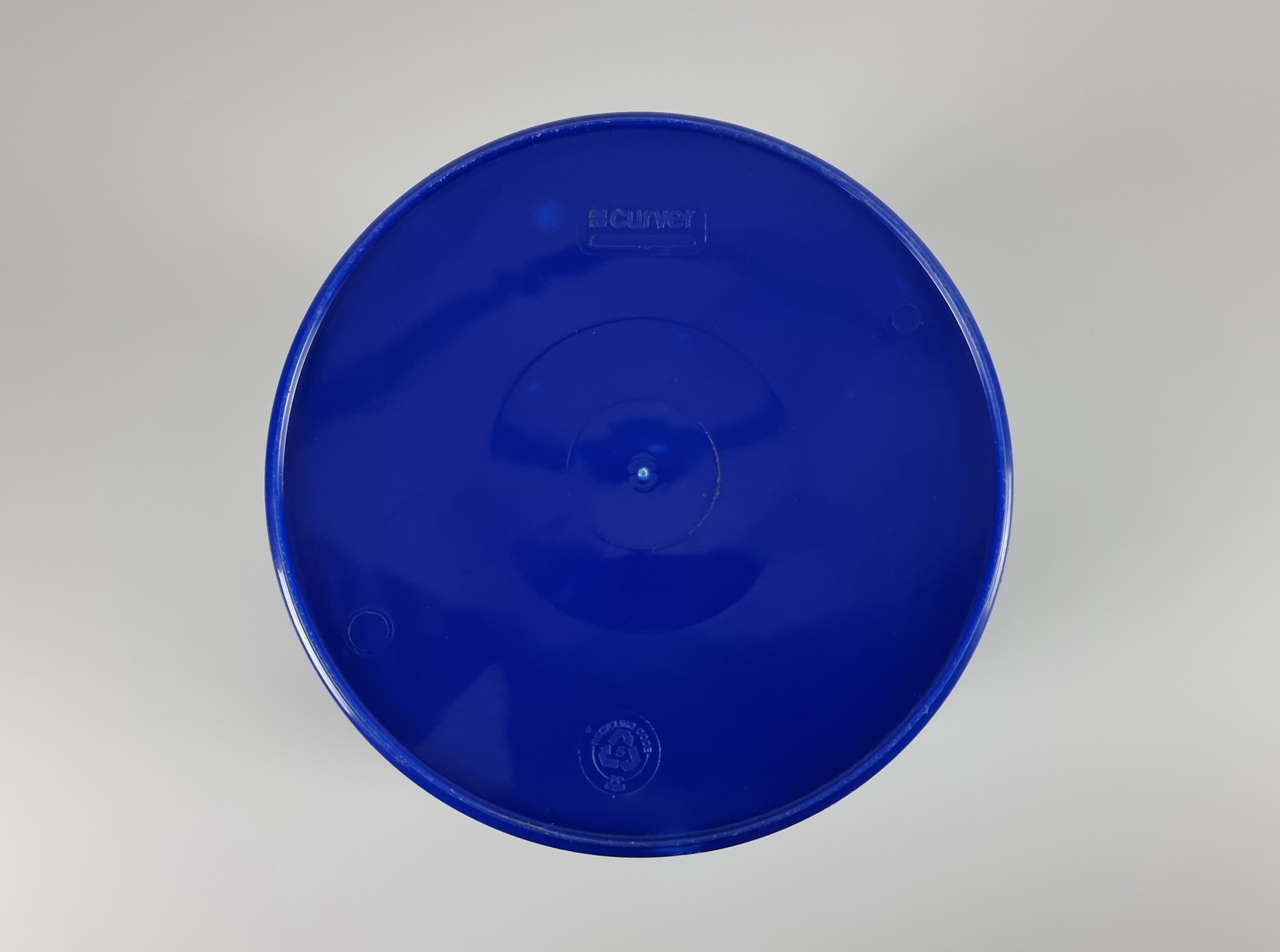 Space Age Design - Vintage CURVER Blue Plastic Waste Paper Basket ...