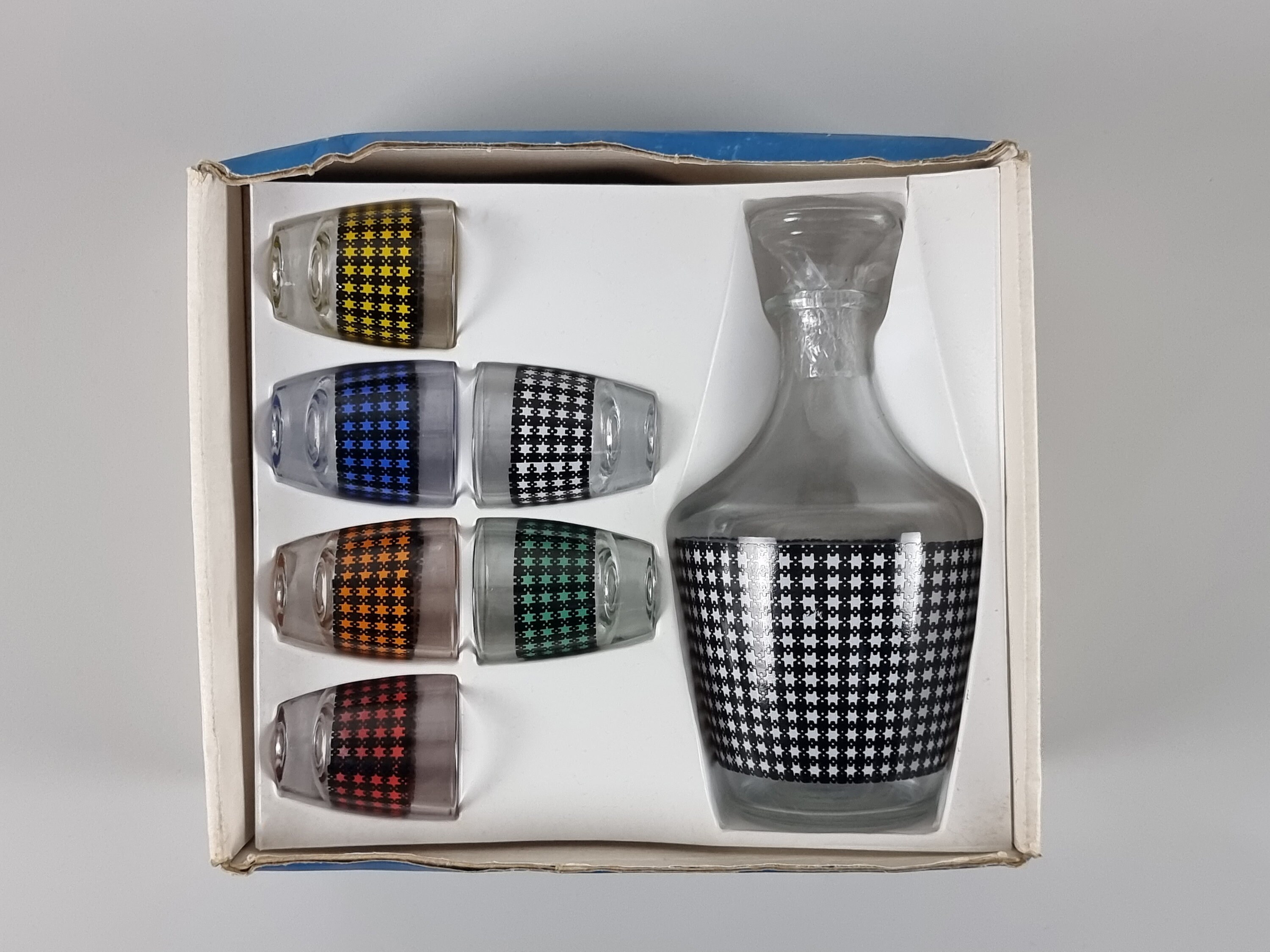 New In Box - Space Age Design - Vintage LUMINARC Liqueur Service Set ...